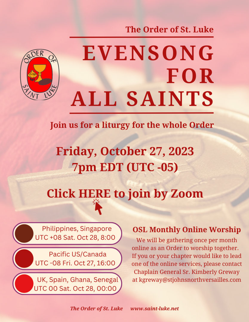 OSL Monthly Online Worship Opportunities