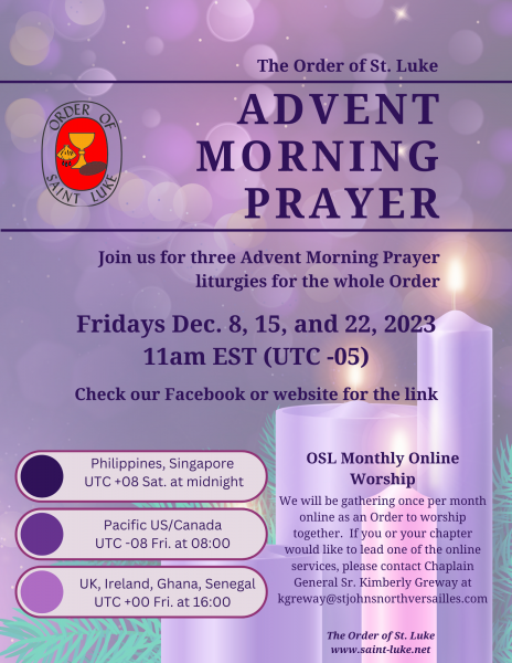 OSL Monthly Online Worship Opportunities